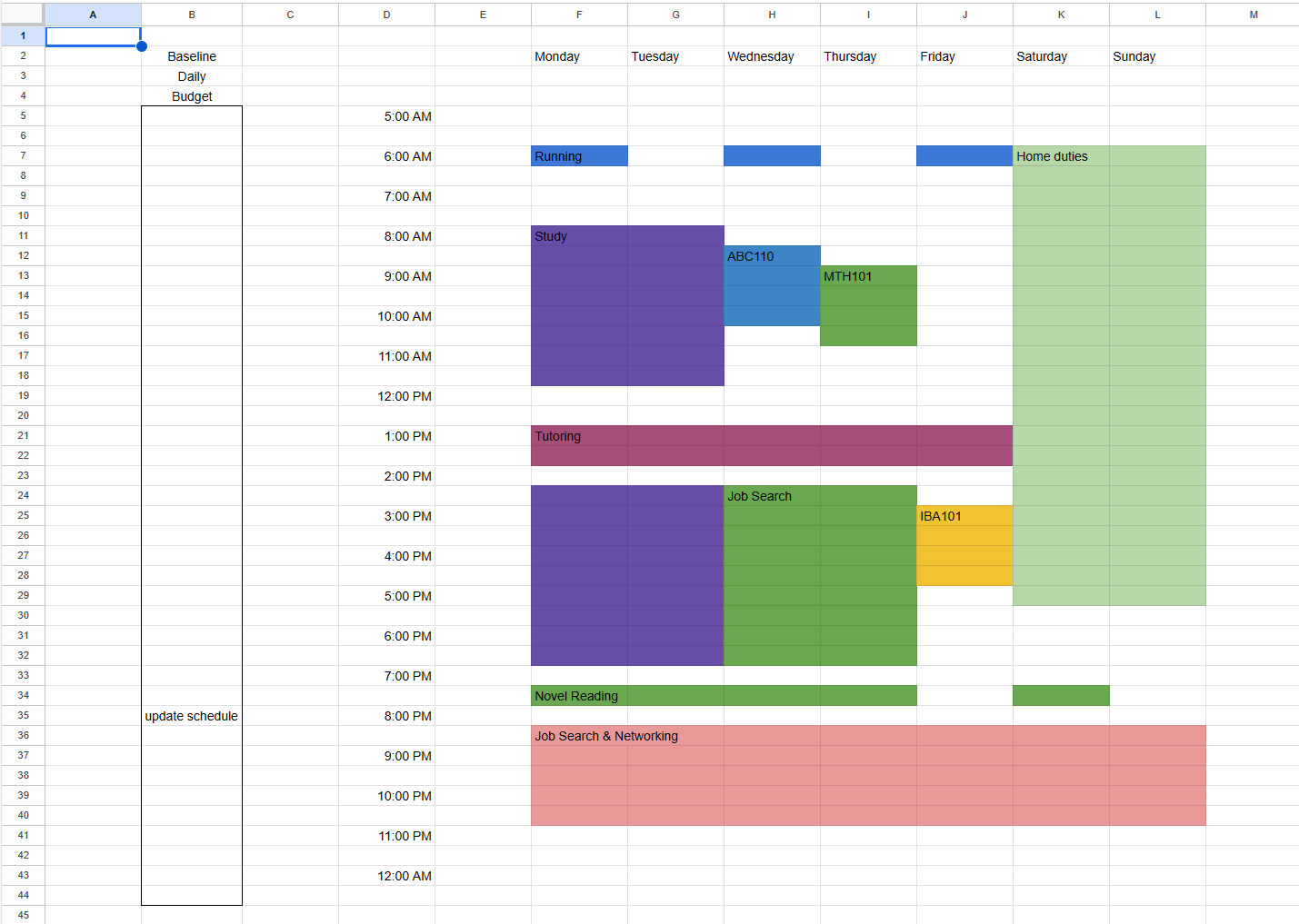 A Daily View on the Schedule Build – Any Desk